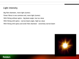 Fibre optic lighting by Roblon - Denmark | PPT | Computer Peripherals ...