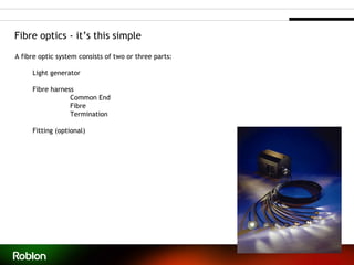 Fibre optic lighting by Roblon - Denmark | PPT | Computer Peripherals ...