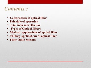 Fibre optics | PPTX