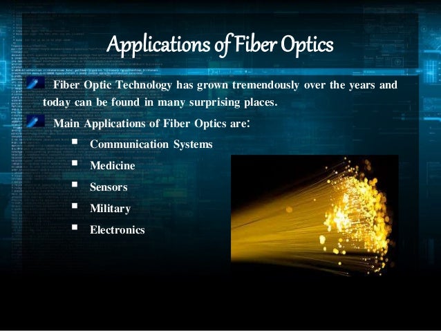 Fibre optics