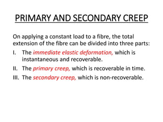 Experimental study on creep and stress relaxation | PPTX