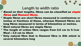 Fibre properties, mechanism, types, explanation | PPT