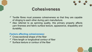 Fibre properties, mechanism, types, explanation | PPT