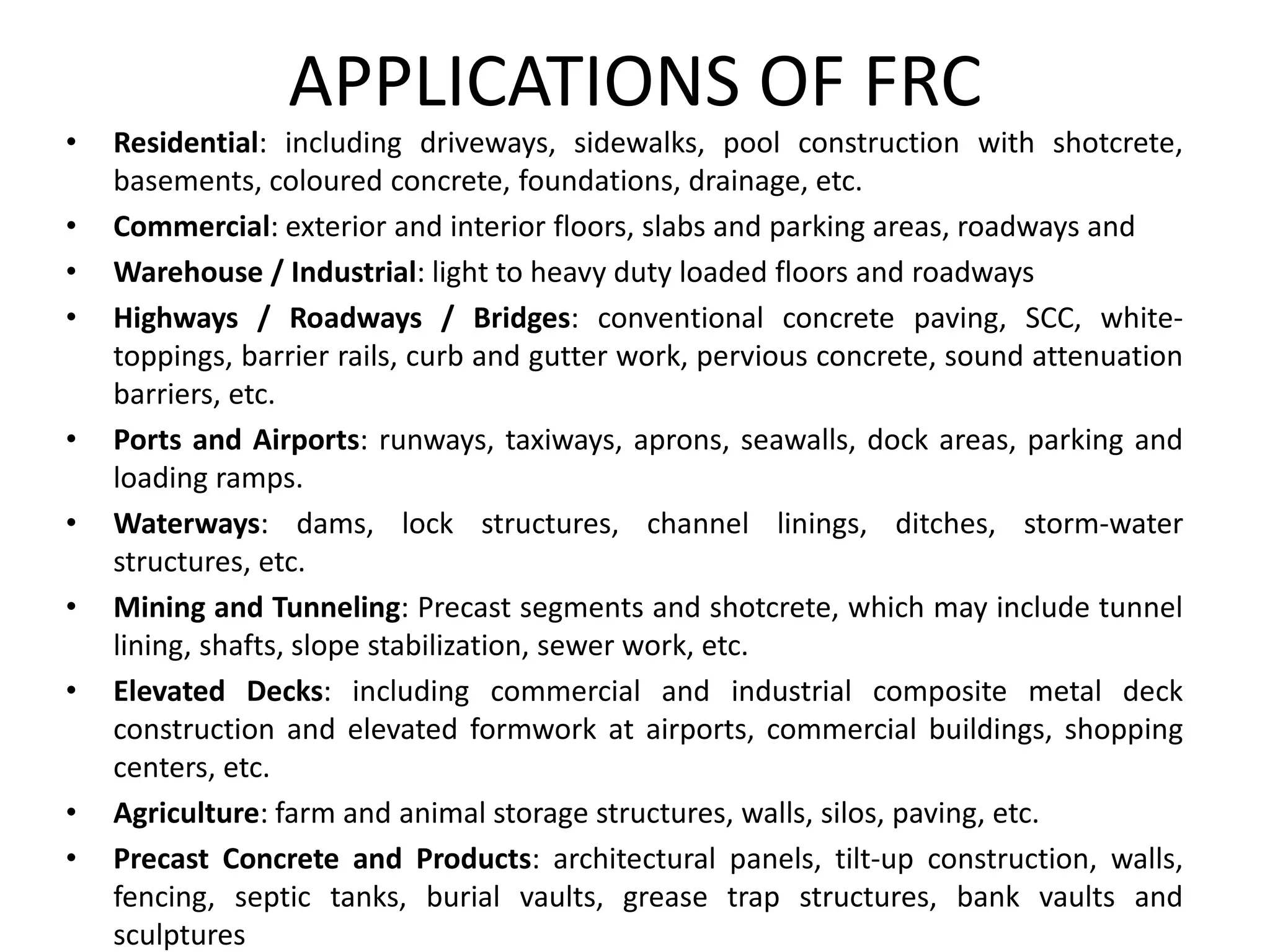 Fibre reinforced concrete | PPTX