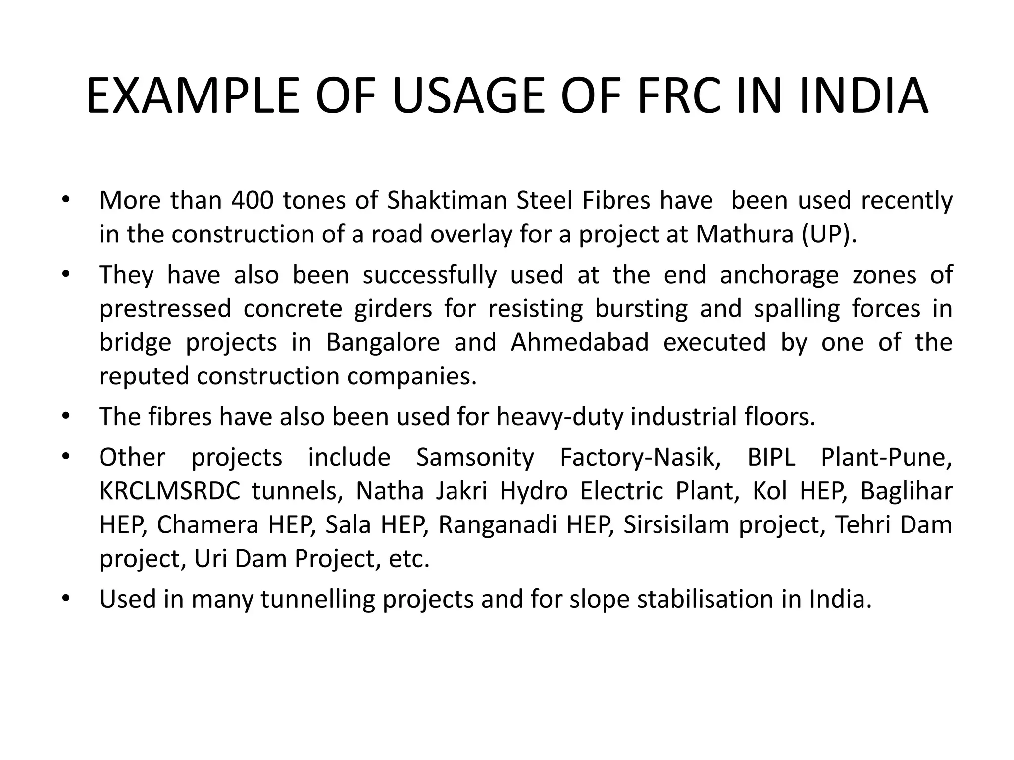 Fibre reinforced concrete | PPTX