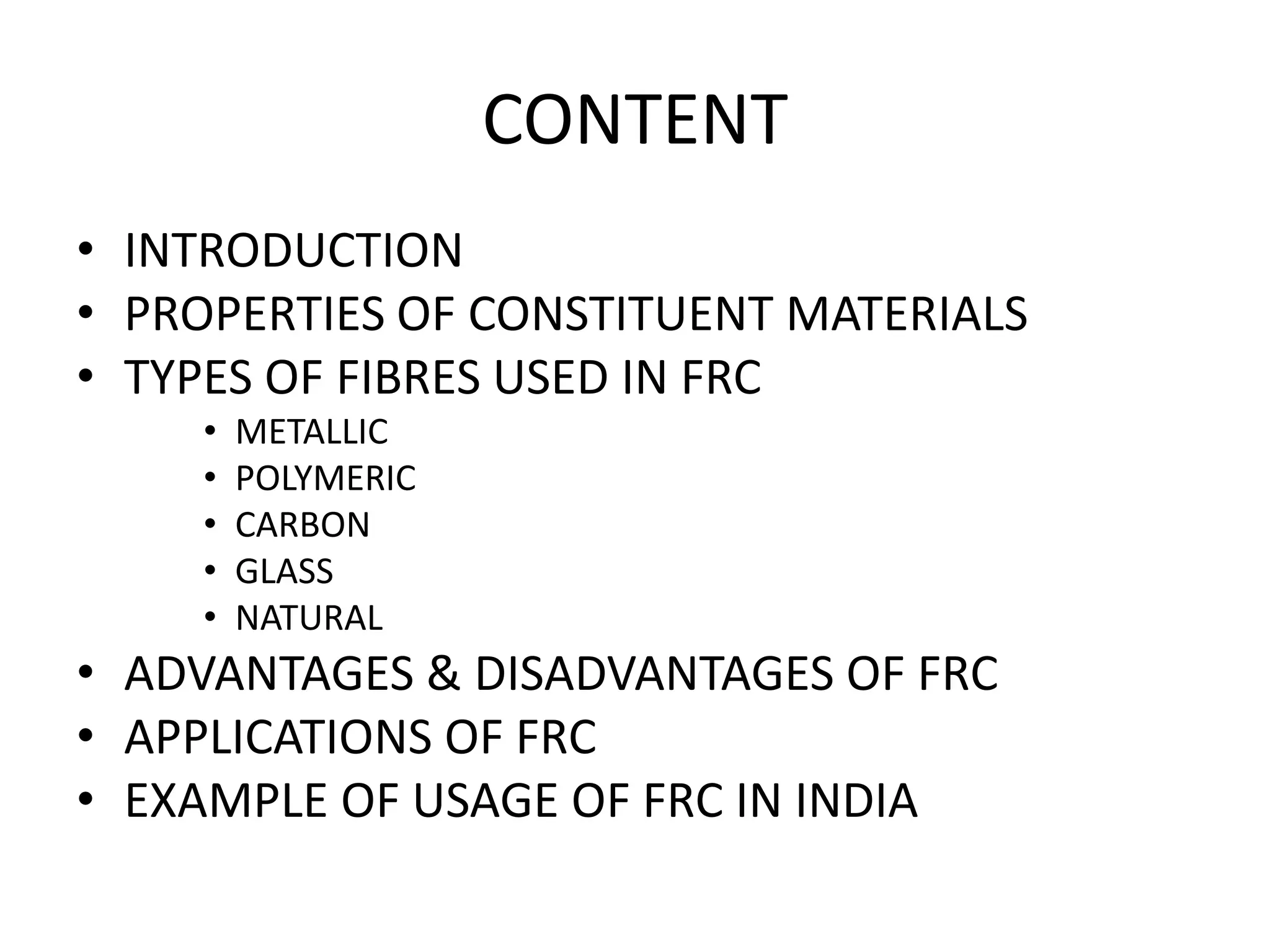 Fibre reinforced concrete | PPTX