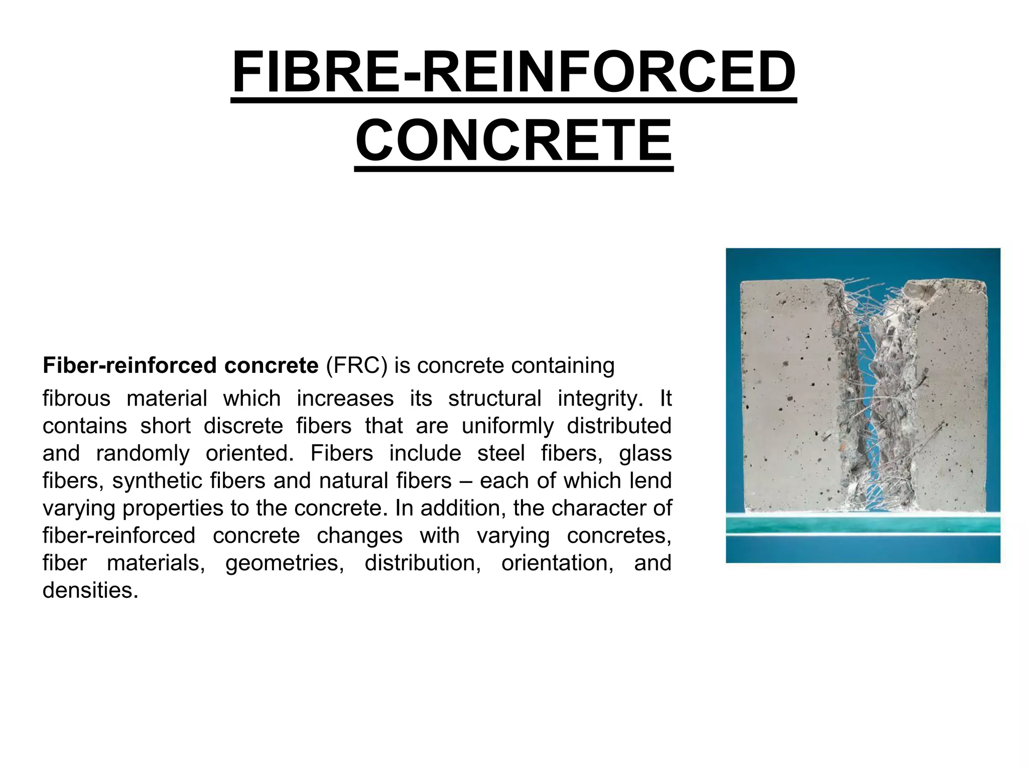 Fibre reinforced concrete | PPT