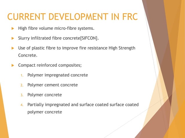 Fibre reinforced concrete | PPT