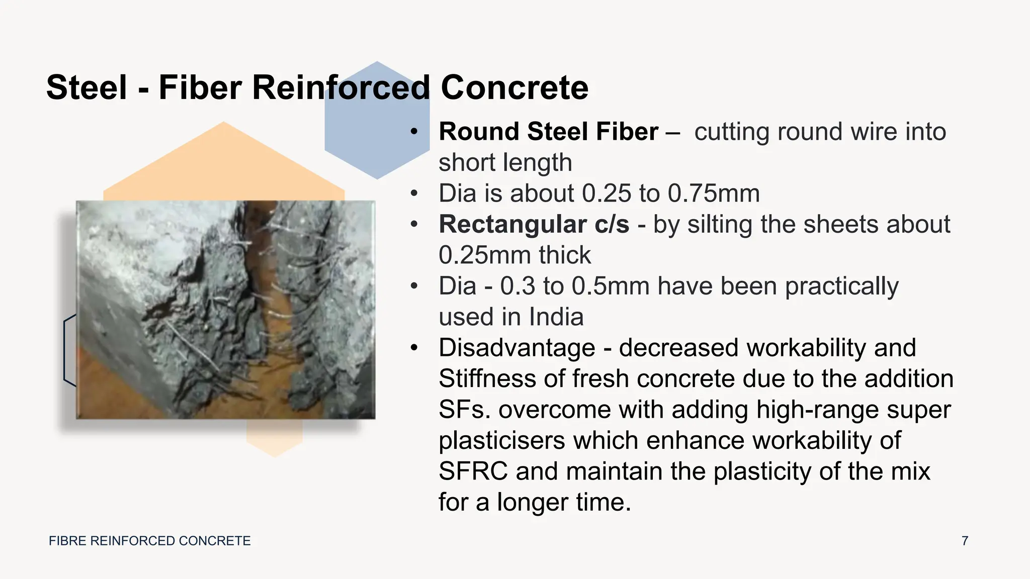 FIBRE REINFORCED CONCRETE civil engineering applications and types of ...