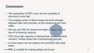FIBRE REINFORCED CONCRETE civil engineering applications and types of ...
