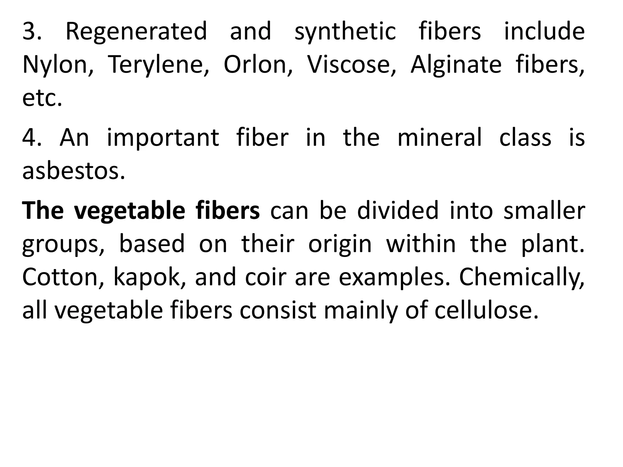 Fibres (cotton, jute, hemp) | PPTX