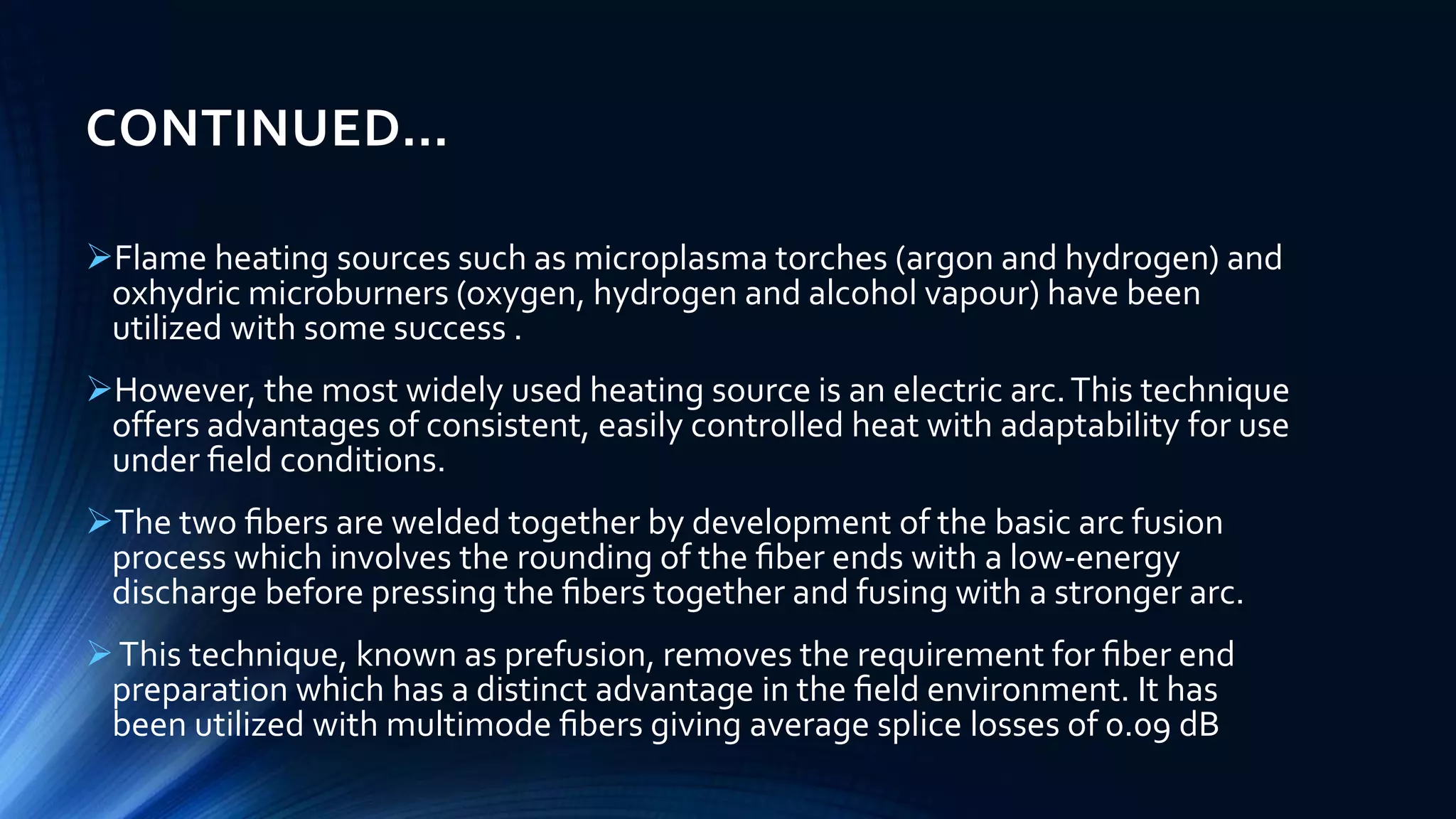 Fibre splicing | PPTX