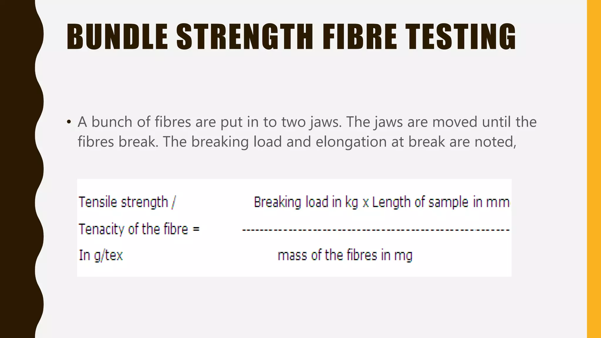 Fibre strength and fibre fineness | PPTX
