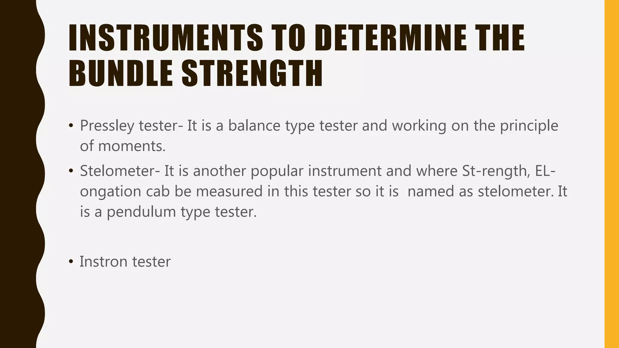 Fibre strength and fibre fineness | PPTX
