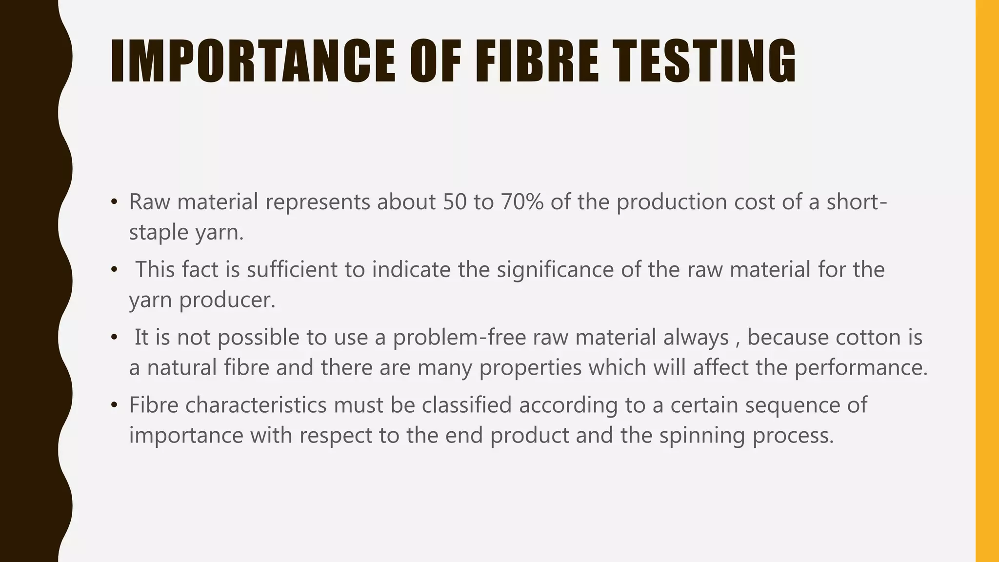 Fibre strength and fibre fineness | PPTX