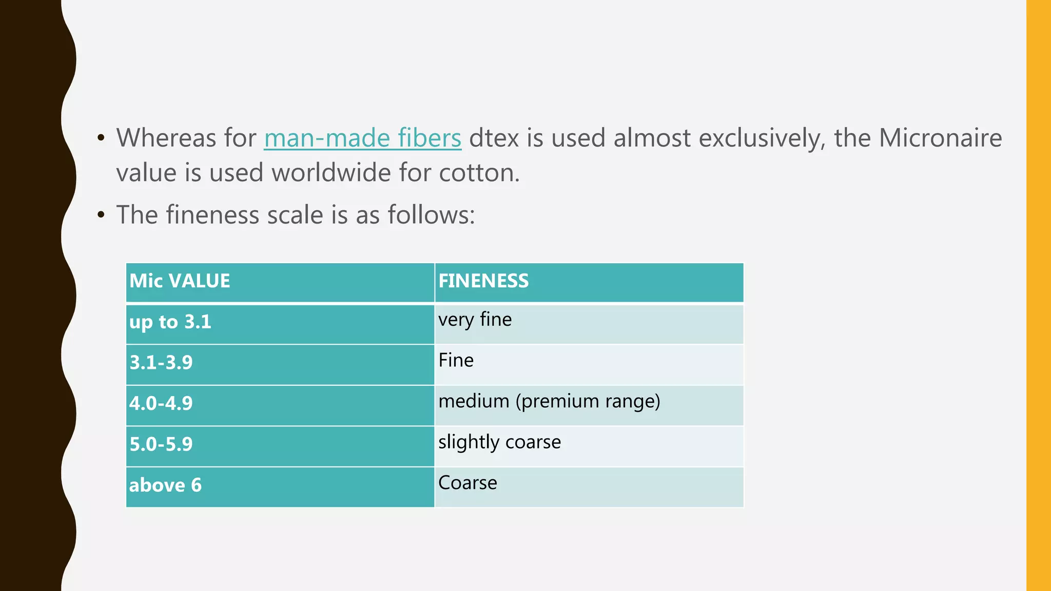 Fibre strength and fibre fineness | PPTX
