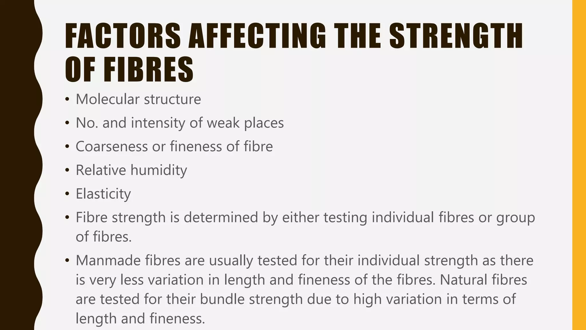 Fibre strength and fibre fineness | PPTX