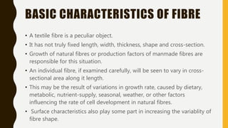 Fibre strength and fibre fineness | PPTX
