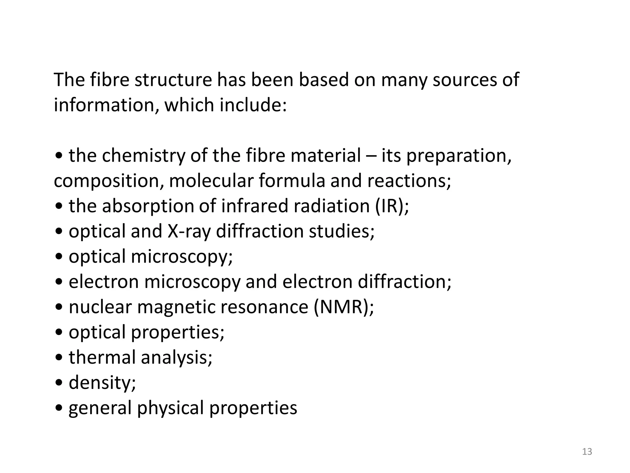 Fibre structure investigation vignan1 | PPT