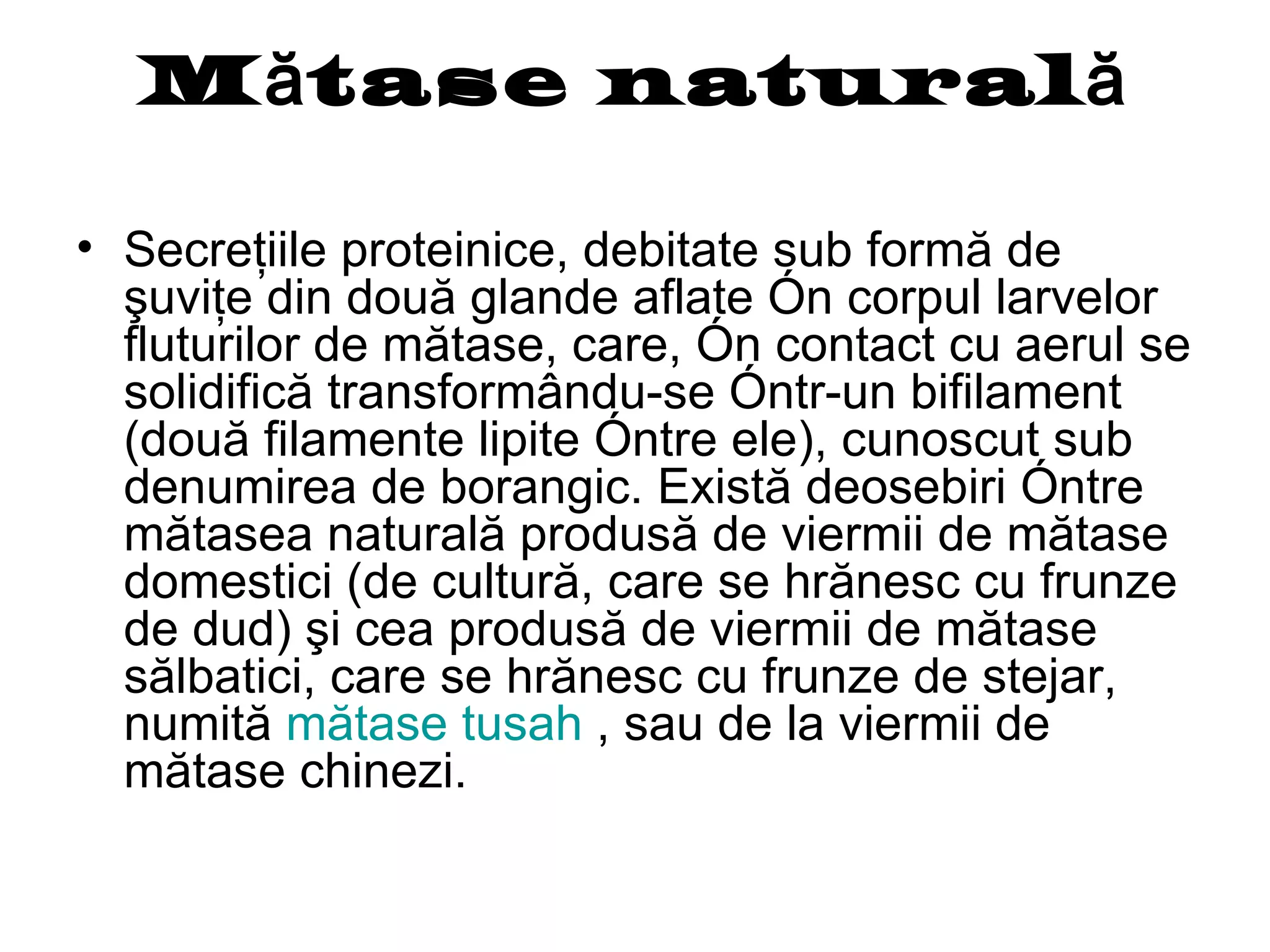 Fibre textile ungureanu stefanel | PPT