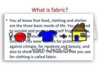 Fibre to fabric | PPT