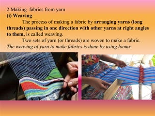 Class 6 science chemistry fibre to fabric.pptx