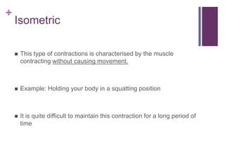 Muscle fibre types and contractions | PPTX
