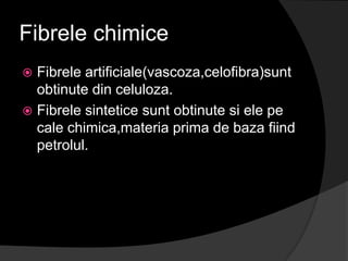 Fibre vegetale | PPTX