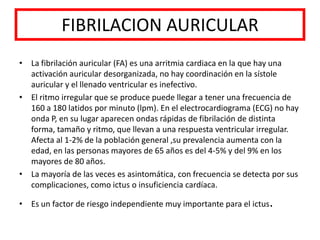 Fibrilación auricular | PPTX
