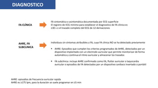 Fibrilación auricular: Diagnóstico, tratamiento | PDF