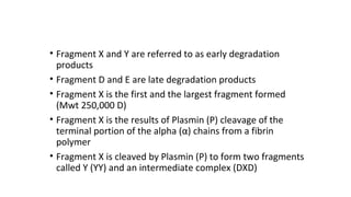 Hemostatsis (Fibrinolysis - Plasminogen) | PPT