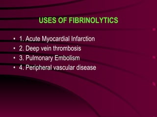 Fibrinolytic agents | PPT