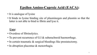 Fibrinolytics | PPTX | Blood Disorders | Diseases and Conditions