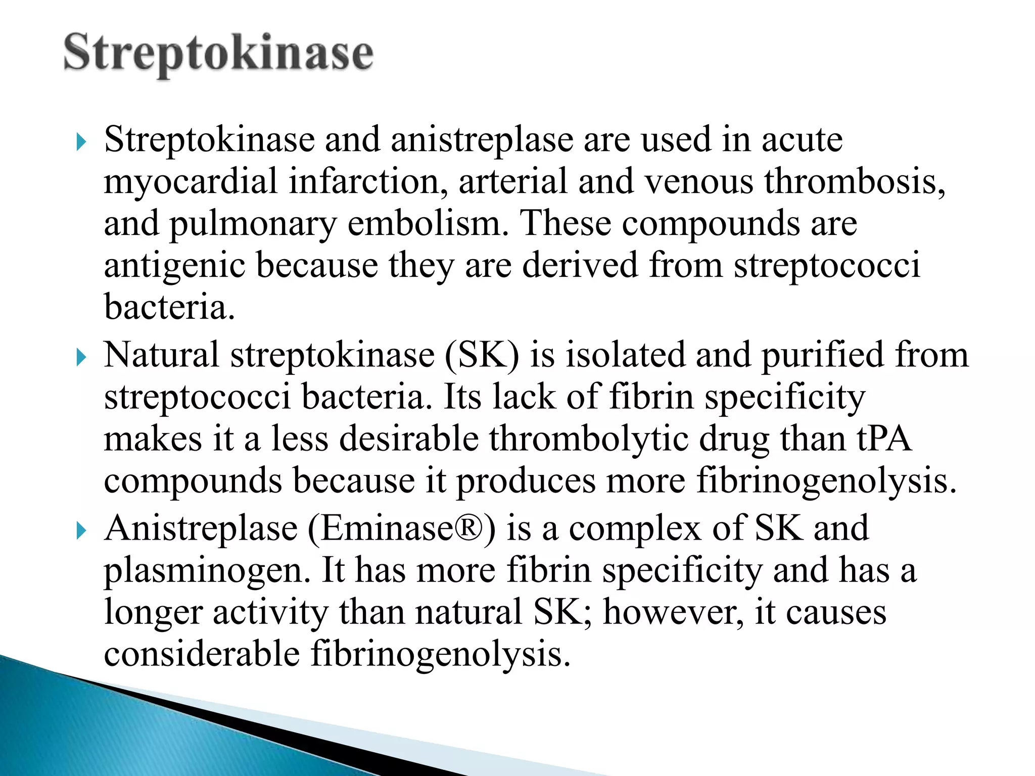 Fibrinolytics | PPTX