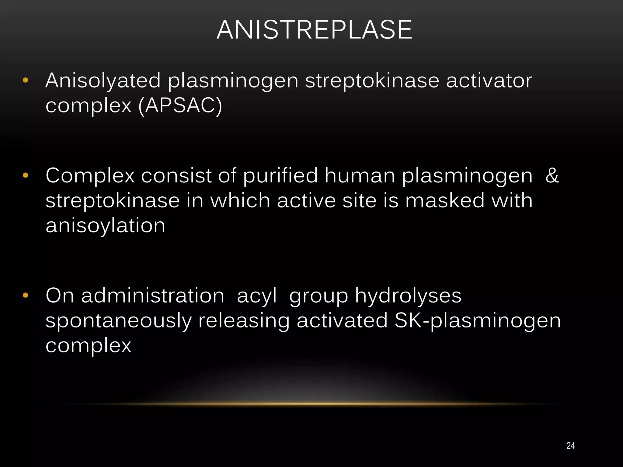 Fibrinolytics and antifibrinolytics | PPTX