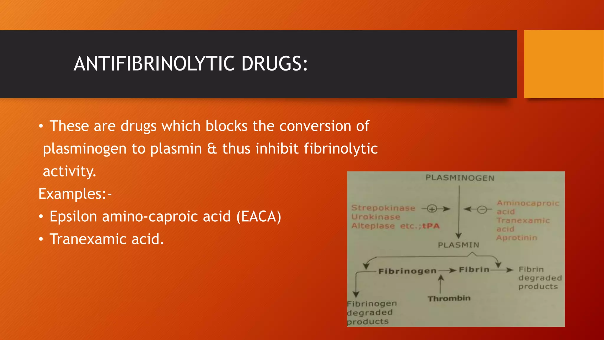 Fibrinolytics and anti platelet agents(easy) | PPTX