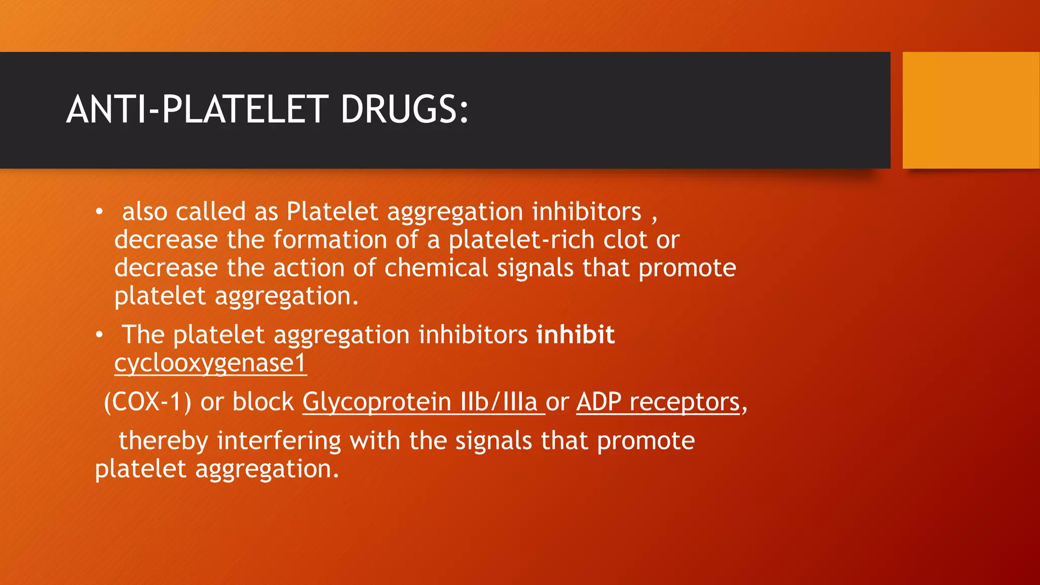 Fibrinolytics and anti platelet agents(easy) | PPTX