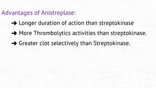 Fibrinolytics drugs. | PDF