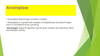 Fibrinolytics or thrombolytics drugs.pptx