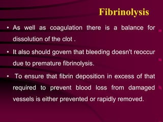 Fibrinolytic system | PPTX