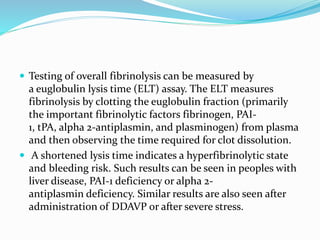 Fibrinolytic system | PPTX