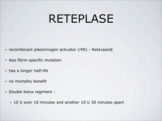 Fibrinolytic Therapy | PDF