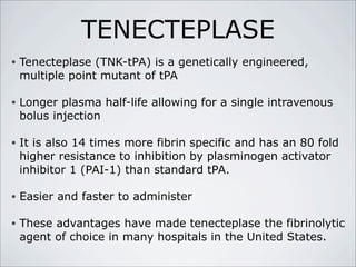 Fibrinolytic Therapy | PDF
