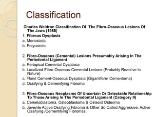 Fibro Osseous Lesions | PPTX