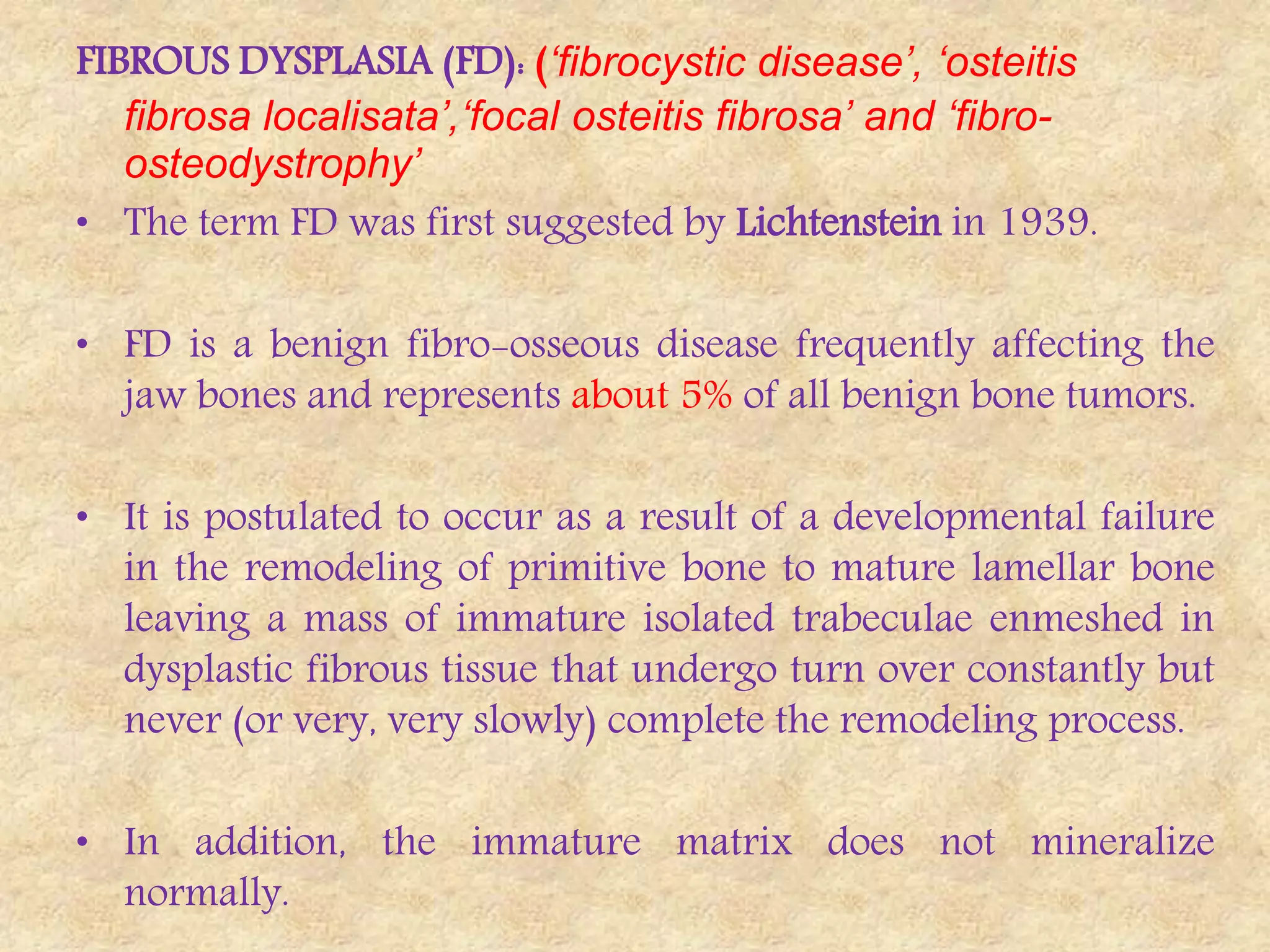 Fibro osseous lesions | PPTX