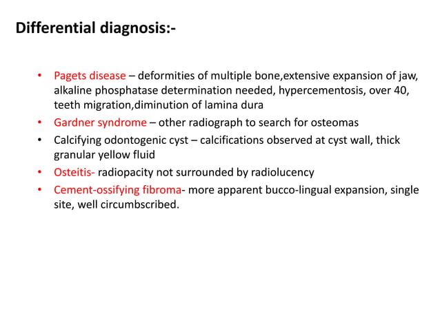 Fibro osseous lesions | PPT