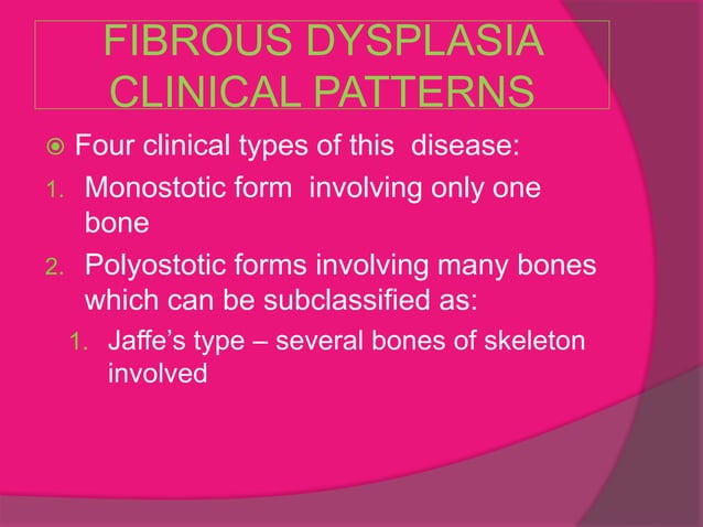 FIBRO-OSSEOUS LESIONS.ppt | Bone and Joint Conditions | Diseases and ...