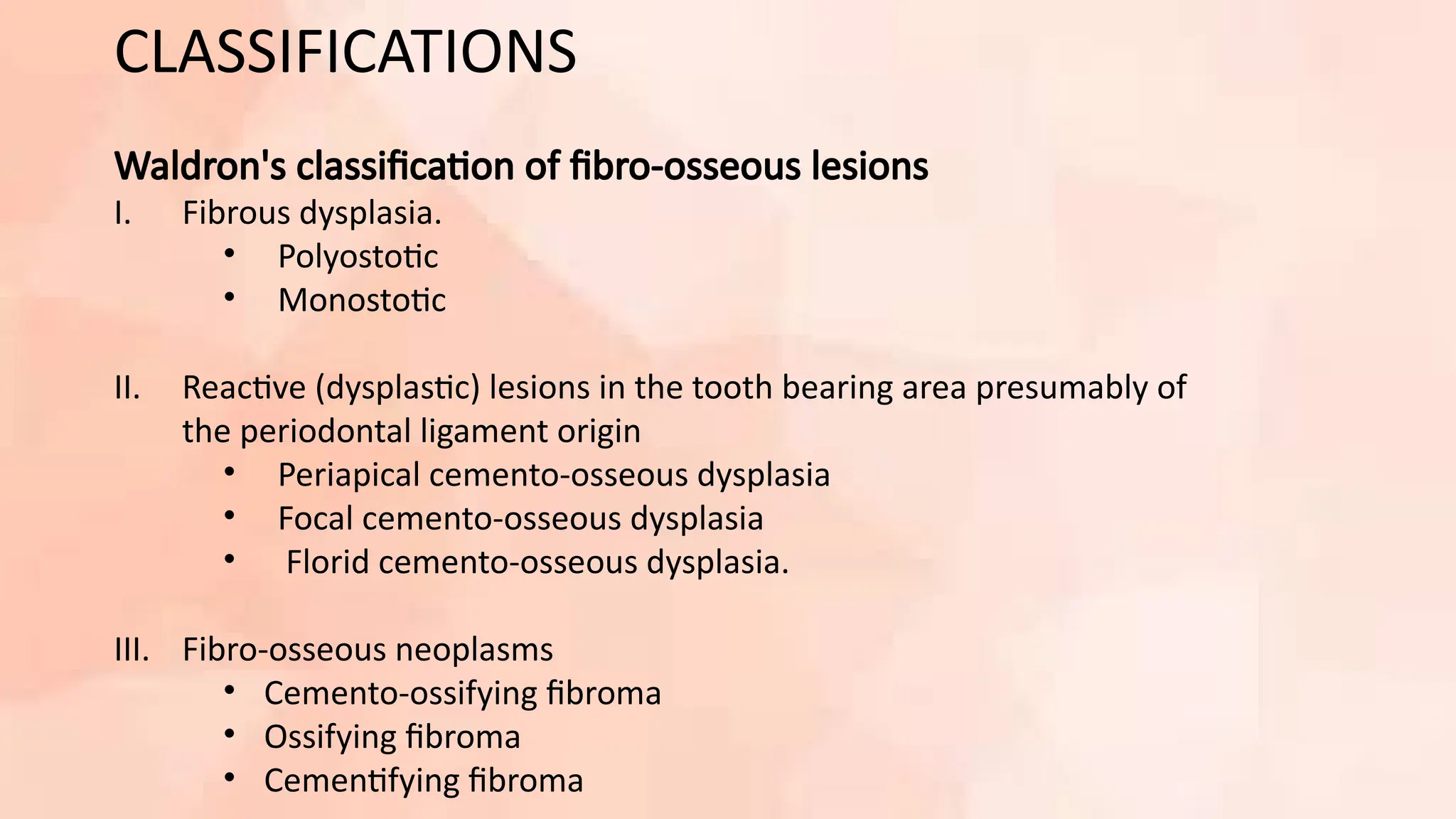 FIBRO-OSSEOUS LESIONS.pptx final year bds | PPTX