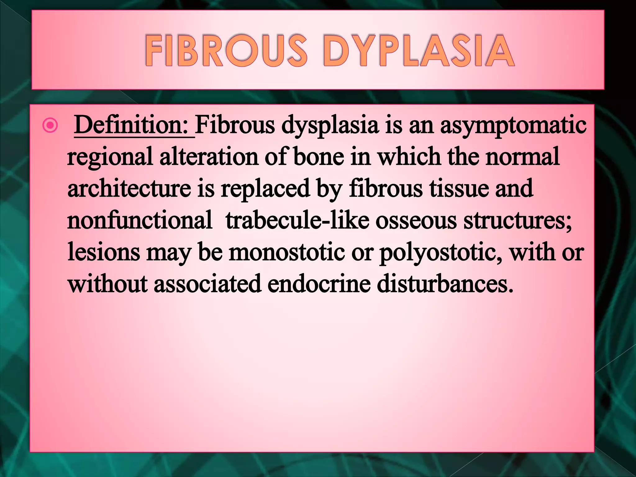 Fibro osseous lesions of jaw | PPTX