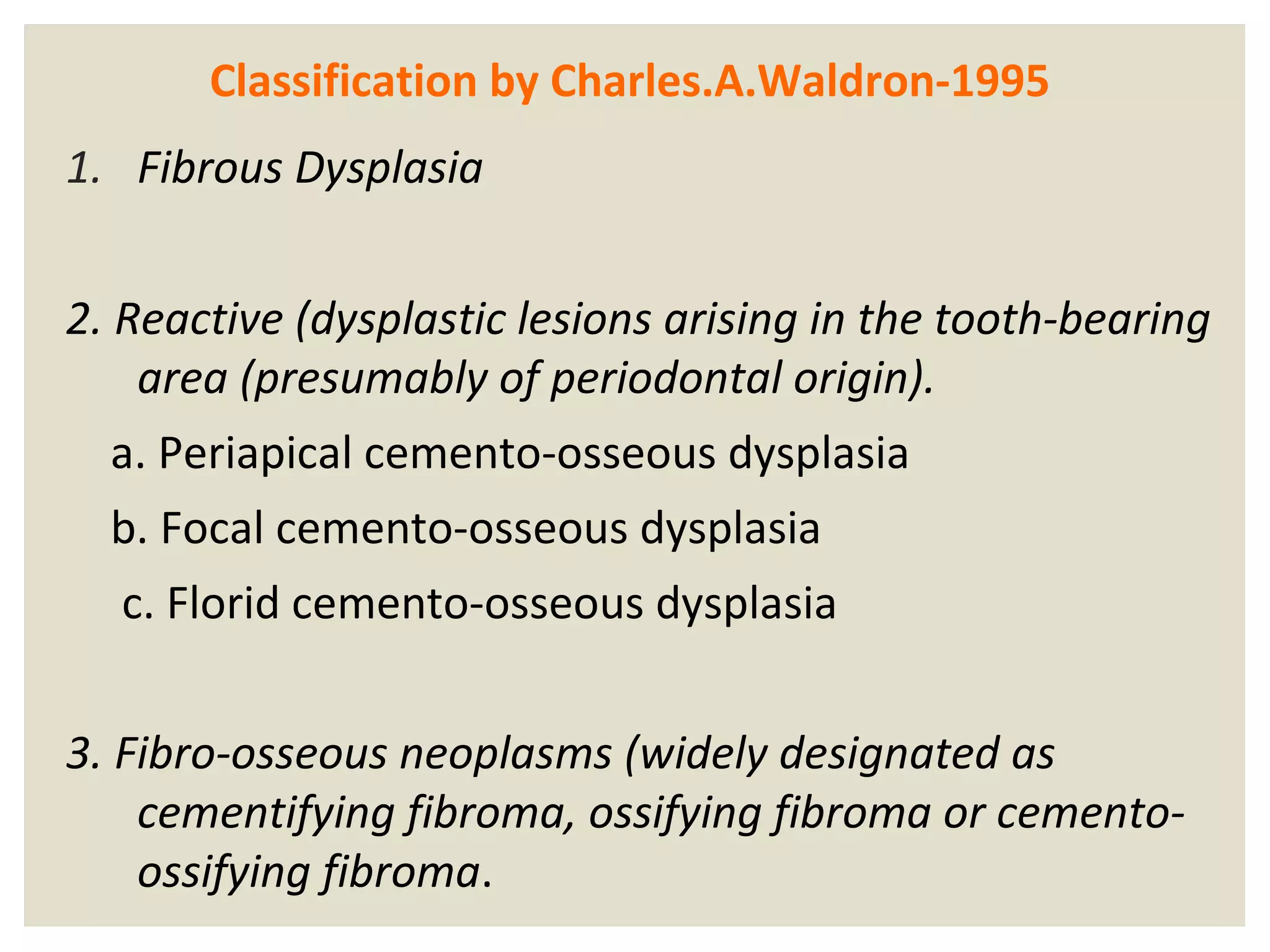 Fibro Osseous Lesions | PPT